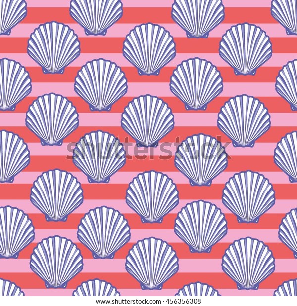 Shell Ribbon Vector Illustration Stock Vector (Royalty Free) 456356308 ...