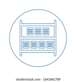 Shelves Icon Warehouse Vector Shelf Stock Vector (Royalty Free ...