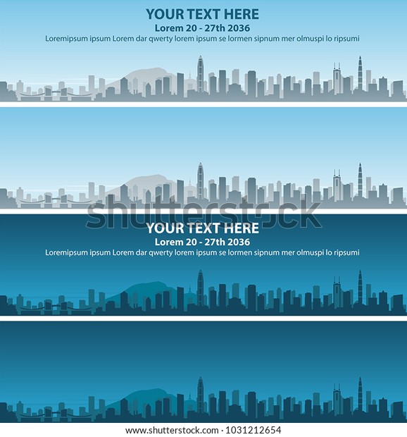 Shenzhen Skyline Event Banner Stock Vector (Royalty Free) 1031212654 ...