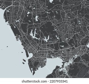 Shenzhen Vector Map Detailed Map Shenzhen Stock Vector (Royalty Free ...