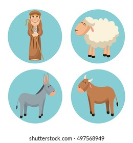 Shepherd Cartoon Design Stock Vector (Royalty Free) 497568949 ...