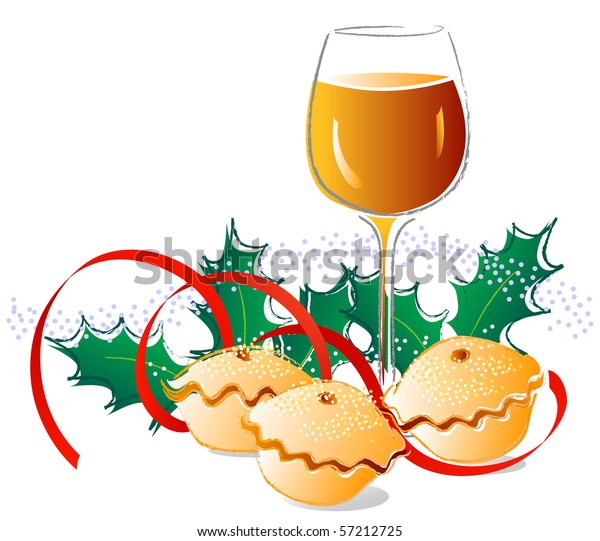 Sherry Mince Pies Stock Vector (Royalty Free) 57212725 | Shutterstock