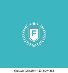 Shield Alphabet Logo Template Stock Vector (Royalty Free) 1345094585 ...