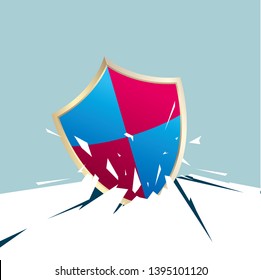 199 Shield broke Stock Vectors, Images & Vector Art | Shutterstock