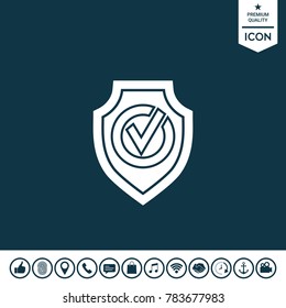 Shield Check Mark Icon Stock Vector (Royalty Free) 783677983 | Shutterstock