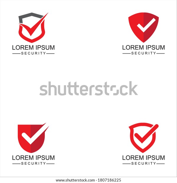 Shield Check Mark Logo Icon Design Stock Vector (Royalty Free ...