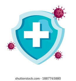 Illustration Vector Graphic Antibacterial Antivirus Shield Stock Vector ...