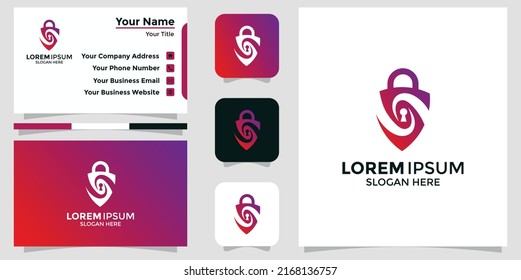 Shield Design Logo Branding Card Stock Vector (Royalty Free) 2168136757 ...