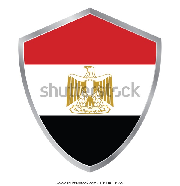Shield Flag Egypt Africa Vector Illustration Stock Vector (Royalty Free ...