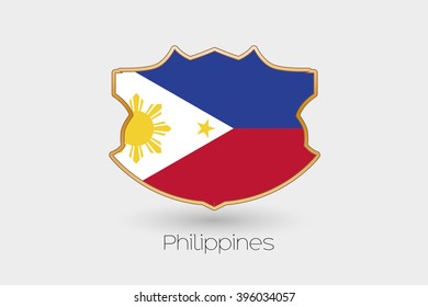 Shield Flag Illustration Philippines Stock Vector (Royalty Free ...