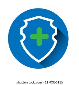Shield Green Cross Stock Vector (Royalty Free) 1170366115 | Shutterstock