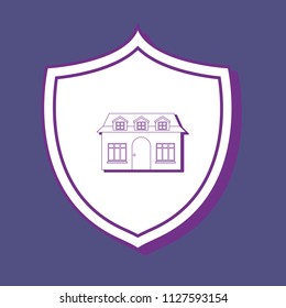 Shield House Design Stock Vector (Royalty Free) 1127593154 | Shutterstock