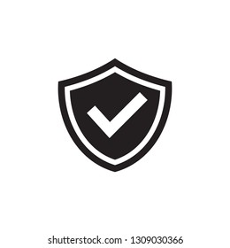 Shield Icon Protection Symbol Logo Template Stock Vector (Royalty Free ...