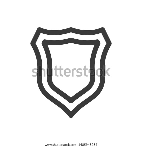 Shield Icon Template Color Editable Shield Stock Vector (Royalty Free ...