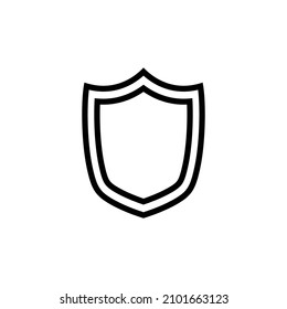 Shield Icon Vector Safeguard Glyph Symbol Stock Vector (Royalty Free ...