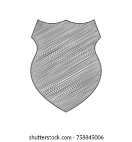 Shield Icon Vector Shaded Gray Icon Stock Vector (Royalty Free) 758845039