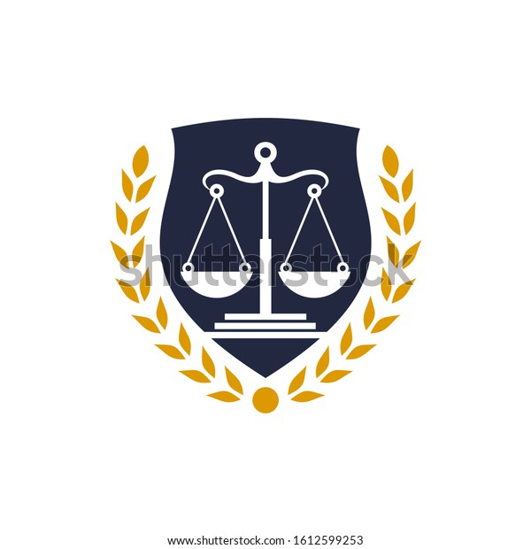 Shield Law Justice Logo Design Stock Vector (Royalty Free) 1612599253 ...