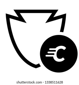 Shield Letter C Logo Koncept Designed Stock Vector (Royalty Free ...