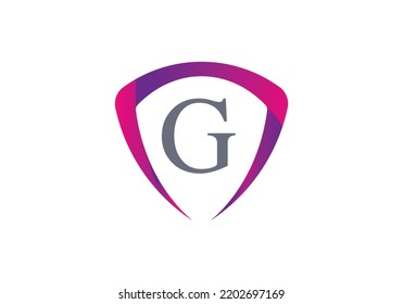 Shield Letter G Logo Design Vector Stock Vector (Royalty Free ...