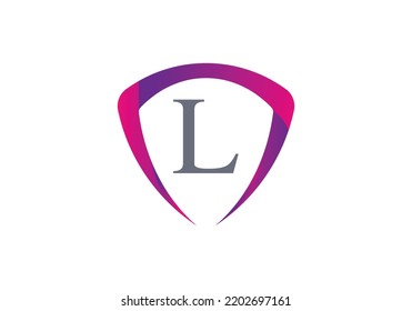 Shield Letter L Logo Design Vector Stock Vector (Royalty Free ...