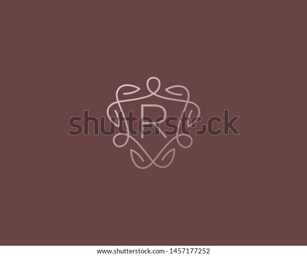 Shield Letter R Vector Symbol Logo Stock Vector (Royalty Free) 1457177252