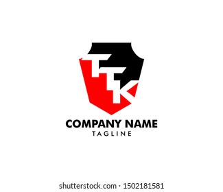 Shield Letter Ttk Logo Template Stock Vector (Royalty Free) 1502181581 ...