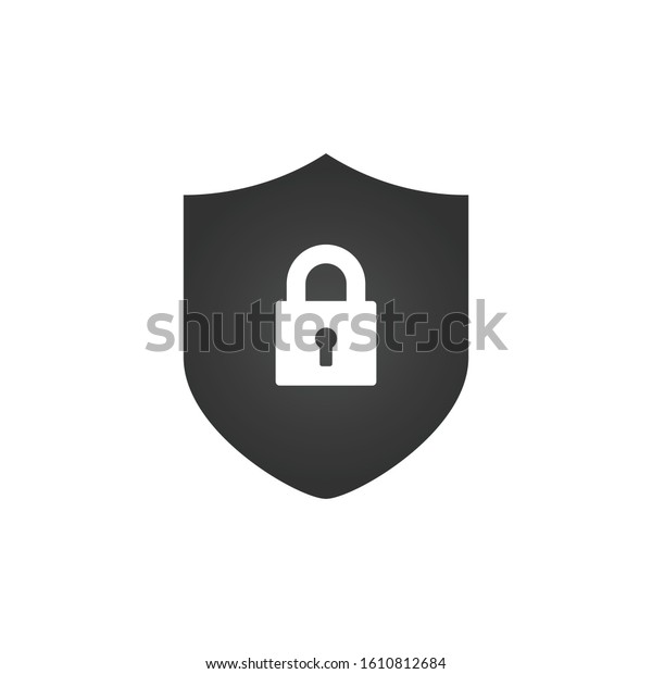 Shield Lock Icon Cyber Security Concept Stock Vector (Royalty Free ...