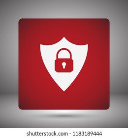 Shield Lock Icon Vector Stock Vector (Royalty Free) 1183189444 ...
