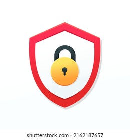 Shield Lock Sign Defense Key Vector Stock Vector (Royalty Free ...
