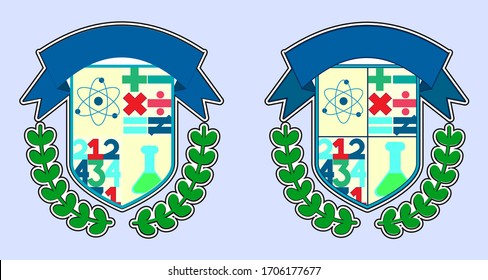 Shield Logo About Math Science Stock Vector (Royalty Free) 1706177677 ...