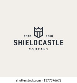 Shield Logo Design Concept Universal Shield Stock Vector (Royalty Free ...