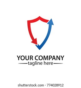 Secure Job Logo Design Template Concept Stock Vector (Royalty Free ...