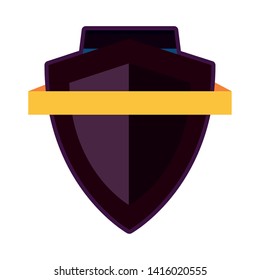 Shield Ribbon Banner Vector Ilustration Stock Vector (Royalty Free ...