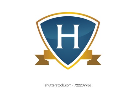 Shield Ribbon Letter H Stock Vector (Royalty Free) 722239936 | Shutterstock