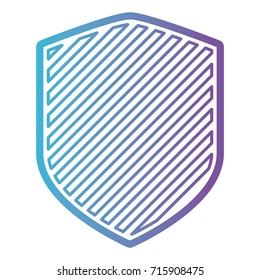 Shield Striped Color Gradient Silhouette Purple Stock Vector (Royalty ...