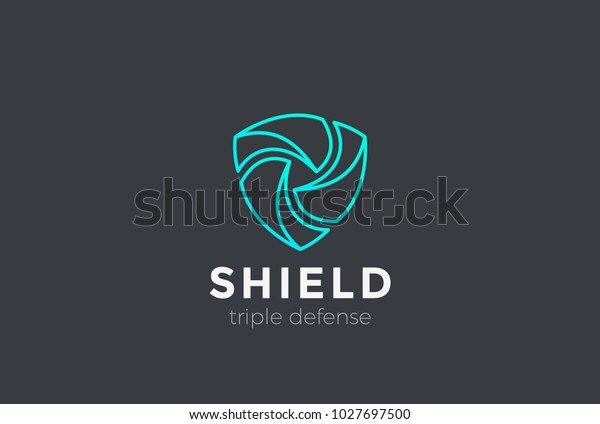 Shield Teamwork Protect Defense Logo Design : image vectorielle de ...