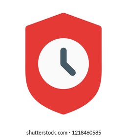 Shield Timely Protection Stock Vector (Royalty Free) 1218460585 ...