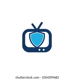 Shield Tv Logo Icon Design Stock Vector (Royalty Free) 1054399682 ...