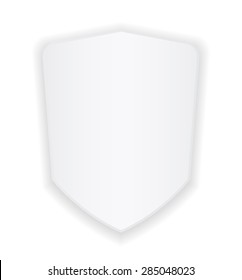 Shield White Badge Banner Stock Vector (Royalty Free) 285048023 ...