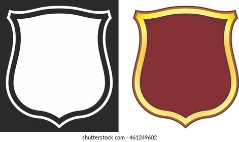 Vector Shield On White Background Stock Vector (Royalty Free) 57359797