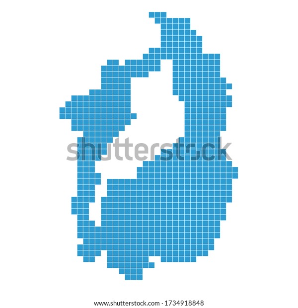 Shiga Map Dot Blue Icon Stock Vector (Royalty Free) 1734918848 ...