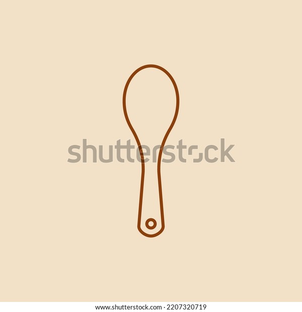 Shimoji Rice Ladle Outline Icon Stock Vector (Royalty Free) 2207320719 ...