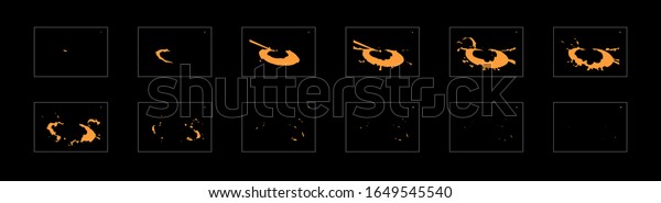 Shine Dust Animation Effect Sprite Sheet Stock Vector (Royalty Free ...