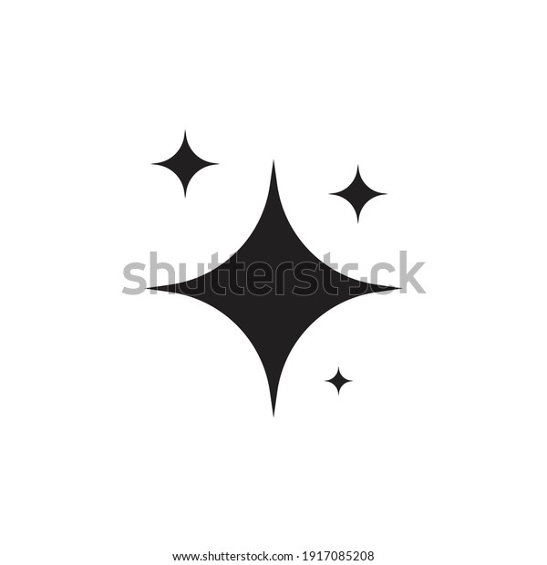 Shine Icon Design Isolated On White Stock Vector (Royalty Free) 1917085208