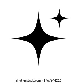 Shine Icon Isolated On White Background Stock Vector (Royalty Free ...