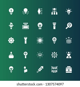 Shine Icon Set Collection 25 Filled Stock Vector (Royalty Free ...