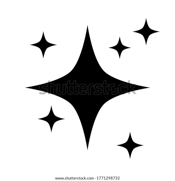 Shine Icon Vector Isolated On White Stock Vector (Royalty Free ...