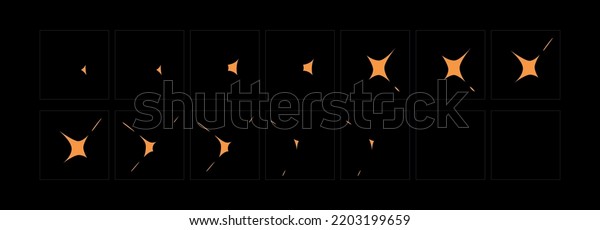 Shine Light Fx Animation Shine Vfx Stock Vector (Royalty Free ...