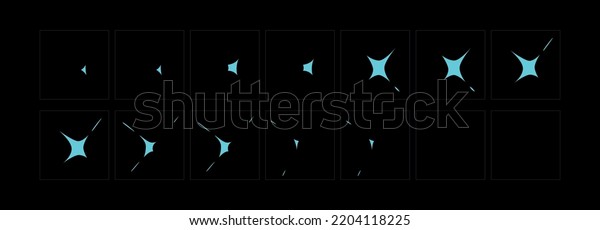 Shine Light Fx Animation Shine Vfx Stock Vector (Royalty Free ...