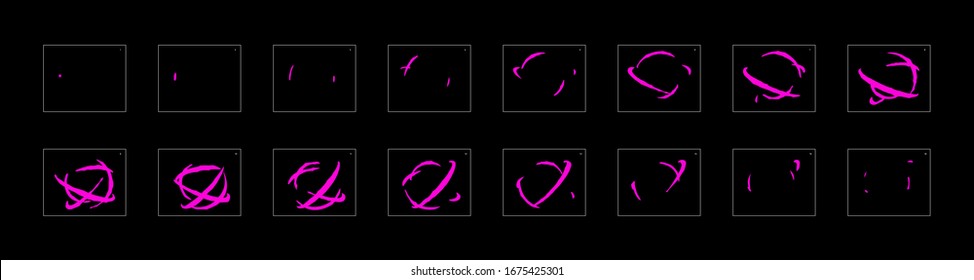 Poison Ring Loop Effect Sprite Sheet Stock-vektor (royaltyfri ...